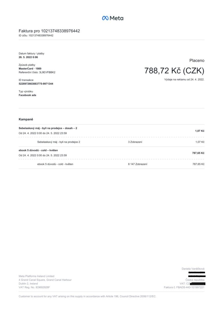 Reklama na Facebooku a Instagramu = Povinnost zaplatit DPH